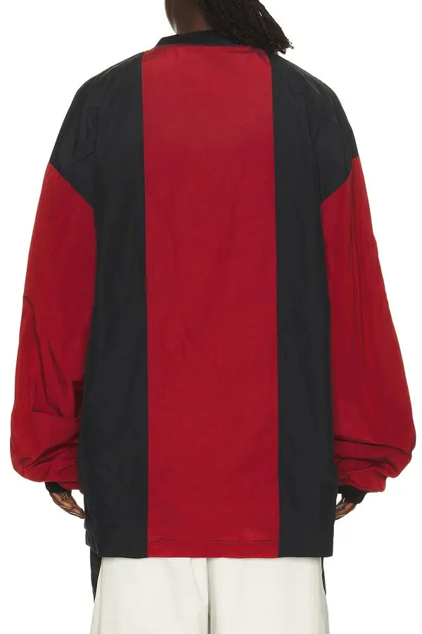 Balenciaga Long Sleeve Jersey Top - Lipstick Red | Editorialist